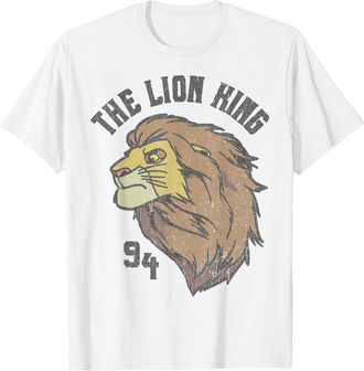 Disney Der K&ouml;nig der L&ouml;wen in Distressed 94 Simba Head T-Shirt