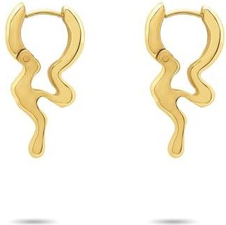 Liebeskind Liebeskind Boucles doreilles créoles Berlin LJ-1644-E-27 en acier inoxydable doré IP, 2,7 cm, Acier inoxydable, Pas de gemme