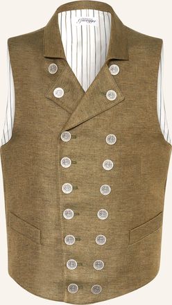 Grasegger Trachtenweste Bierkutscher Mit Leinen gruen