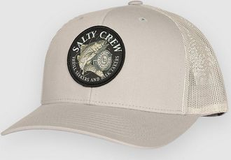 Salty Crew Reel Fly Retro Trucker Cap silver