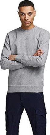Jack & Jones Jack & Jones Homme Jjebasic Sweat Crew Neck Noos.. Maillot de survtement, Gris Clair Chiné, S EU