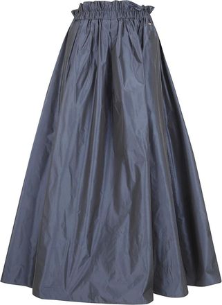 Herno Femme, Jupes, Bleu, Taille: 38 FR Midi Long Round Skirt