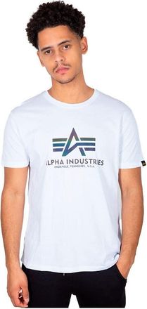 Alpha Industries Alpha Industries Herren Basic T Rainbow Ref T-Shirt, White, XXL