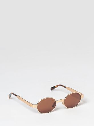 Miu Miu Lunettes de soleil en m&eacute;tal &agrave; monture arrondie avec logo grav&eacute;