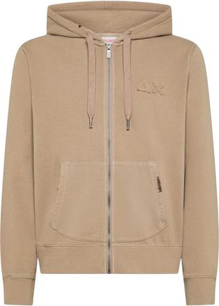 Sun 68 Homme, Sweatshirts et sweats &agrave; capuche, Beige, Taille: L Sweat &agrave; capuche Vintage