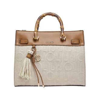 Liu Jo Femme, Sacs, Beige, Taille: ONE Size Sac Medium avec Breloques