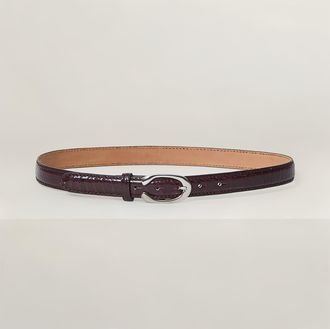 Reptiles House Callie Buckle Straußengürtel 25 mm - Bordeaux