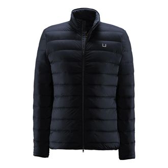 UBR Kanalquiltet Daunenjacke - - Jackets - Herren - Blau - XL