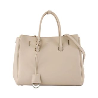 Balenciaga Beige Lederhandtasche mit Zwei Griffen - - Bags - Damen - Beige - ONE SIZE