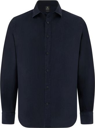 Boggi Milano Homme, Chemises, Bleu, Taille: 3XL Chemise en lin coupe r&eacute;guli&egrave;re