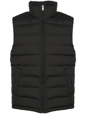 Yves Salomon gilet à design réversible - Noir
