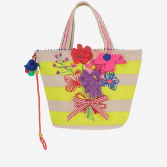 P&eacute;ro Sac Pero en coton avec broderie florale