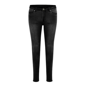 Kaffe Schwarze Deep Slim-Fit Grace Jeans - - Jeans - Damen - Schwarzk - XS