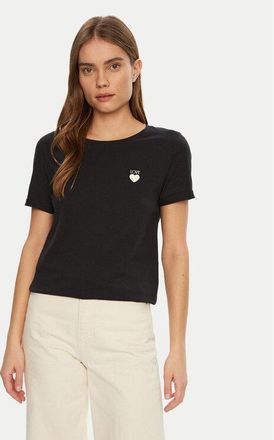 Jacqueline de Yong T-Shirt Kitty 15318845 Schwarz Regular Fit