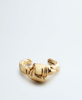 Bottega Veneta Bracelet manchette Knot grand format - Jaune - Femme - S