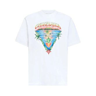 Casablanca Innocence Triangle Kurzarm T-Shirt - - Tops - Herren - Wei&szlig; - 2XL