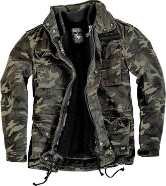 Black Premium by EMP Herren Camouflage Jacke mit Innenjacke 4XL
