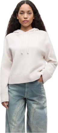 Sams&oslash;e & Sams&oslash;e Femme, Sweatshirts et sweats &agrave; capuche, Blanc, Taille: 40 FR Satilly Sweat &agrave; capuche