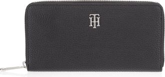 Tommy Hilfiger Damen, Polyurethan, TH Element Reisezubehr-Reisebrieftasche, Schwarz, Einheitsgröße