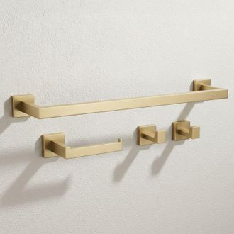 Rea Set Von Badezimmerhaken Rea Rio Brush Gold 4 Pieces
