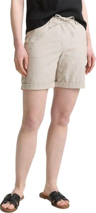 Tom Tailor Damen 1046496 Bermuda Shorts, 38038-Delicate Olive White Stripe, 36