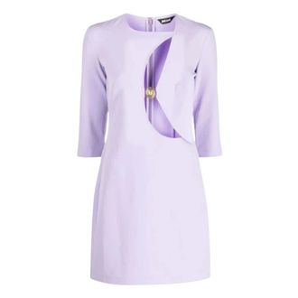 Just Cavalli Robe &agrave; manches courtes - Femme - Robes - Violet - Taille: 40 FR