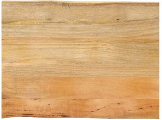 vidaXL vidaXL Dessus de table 90x60x3,8 cm bord vivant bois massif manguier
