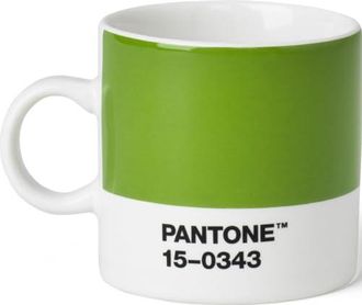 Copenhagen Design Pantone Espressotasse, Porzellan, Green 15-0343, 6.1 x 6.1 x 8.2 cm
