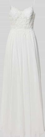 Luxuar Fashion Maxikleid mit Stitchings und r&uuml;ckseitiger Schn&uuml;rung