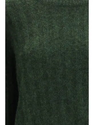 Allude Womens Crewneck Sweater Cashmere And Silk Black