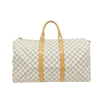 Louis Vuitton unisex, Pre-owned, Blanc, Taille: ONE Size Sac Week-end Pre-owned en Toile