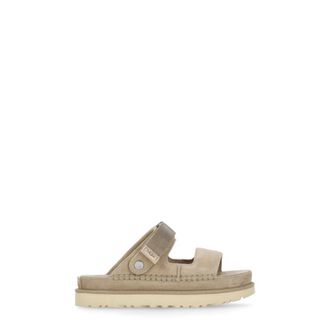 UGG Ugg, Femme, Chaussures, Beige, Taille: 37 EU Sandales en Cuir Su&eacute;d&eacute;