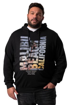 Men Plus Herren große Größen Übergrößen Menswear L-8XL Men+ Hoodie, Sweater, Kapuze, Brustprint, bis 8 XL schwarz 8XL 836126130-8XL