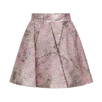 Dolce & Gabbana Jupe Courte Jacquard - Femme - Jupes - Rose - Taille: 34 FR