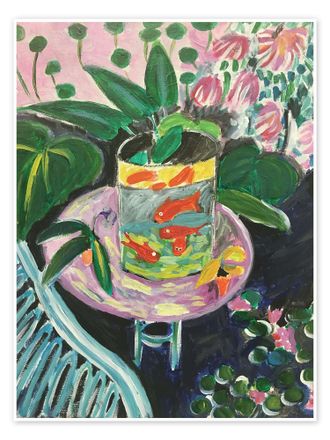 Posterlounge Die Goldfische, 1912 Poster von Henri Matisse 30 x 40 cm Bunt Wandbilder Wanddeko