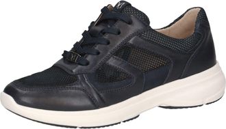 Caprice Damen Sneaker flach Sportlich Bequem, Blau (Ocean Comb), 40 EU