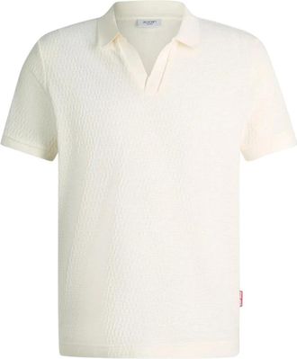 Joop Homme, Tops, Beige, Taille: M Polo &agrave; texture tiss&eacute;e