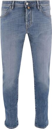 Jacob Cohen jean à coupe cinq poches - Bleu