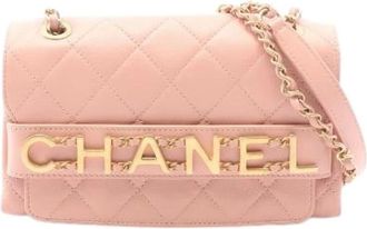 Chanel Sac bandouli&egrave;re Matelass&eacute; en cuir dagneau Pre-owned - Femme - Pre-owned - Rose - Taille: ONE Size