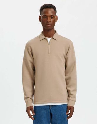 Selected Sweat - Beige-Gris