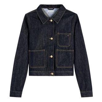 Tommy Hilfiger Lady Jacket Rinse - - Jackets - Damen - Blau - S