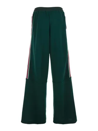 Gucci Womens Tech Trousers Green Polyester