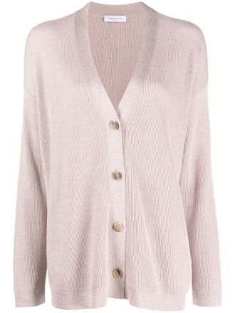 Fabiana Filippi cardigan à bords contrastants - Rose