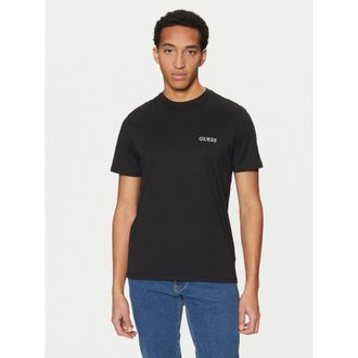 Guess T-Shirt U4BM03 KCAM1 Schwarz Regular Fit