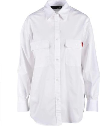 Love Moschino Femme, Blouses et Chemises, Blanc, Taille: 42 FR Chemise