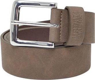Urban Classics Unisex Suede Leather Imitation Belt brown/silver, L/XL