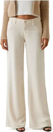 Guess Femme, Pantalons, Blanc, Taille: W28 W4Ga96 Wdp85-G1M5 Pantalon Large