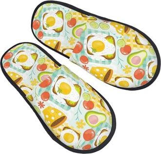 Generic Modèle De Boisson Sandwich À LAvocat Pantoufles Moelleuses Maison Pantoufle Hiver Slippers Pour Extérieur Homme Intérieur M