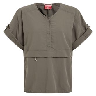 Craghoppers Medina Hemd f&uuml;r Damen, &Uuml;ber den Kopf, Nosilife, kurz&auml;rmlig (Wilde Olivefarbe)