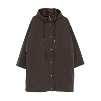 Moncler Femme, Manteaux, Brun, Taille: 40 FR Sainbel Mid-Length Parka